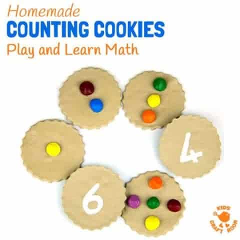 Homemade Counting Cookies - Kids Craft Room