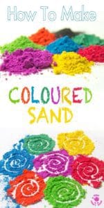 How To Make Coloured Sand - Kids Craft Room