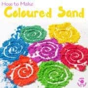 How To Make Coloured Sand - Kids Craft Room