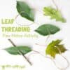 All Natural Leaf Threading - Kids Craft Room