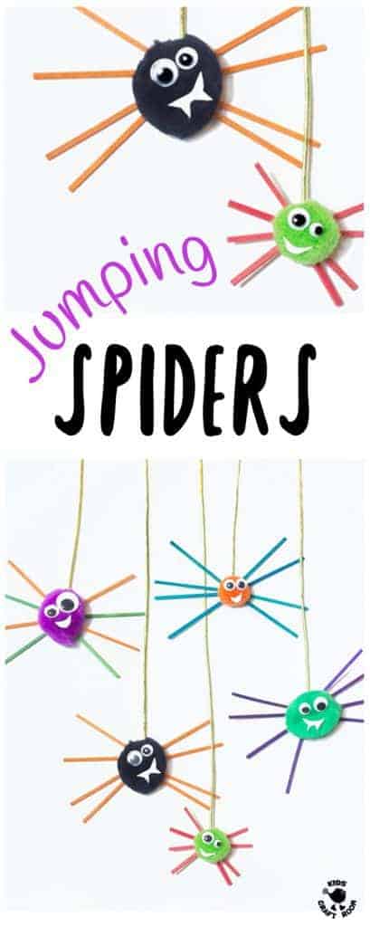 Pom Pom Jumping Spider Craft - Kids Craft Room