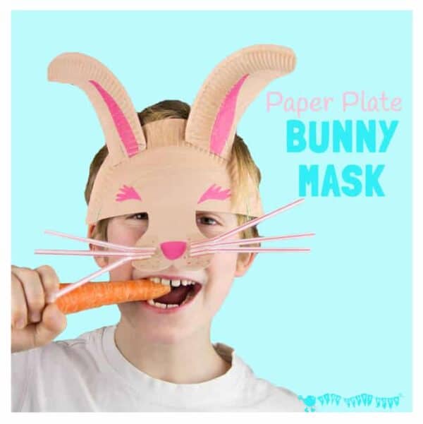 Make A Paper Plate Easter Bunny Mask - Kids Craft Room