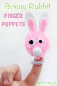 Bunny Rabbit Finger Puppets - Kids Craft Room