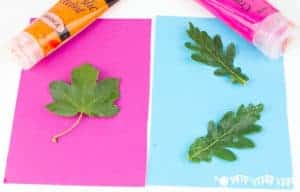 Pop Art Leaf Printing - Kids Craft Room