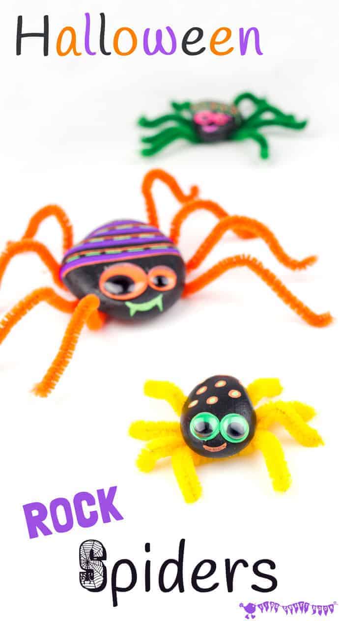 Playful Rock Spider Craft - Kids Craft Room