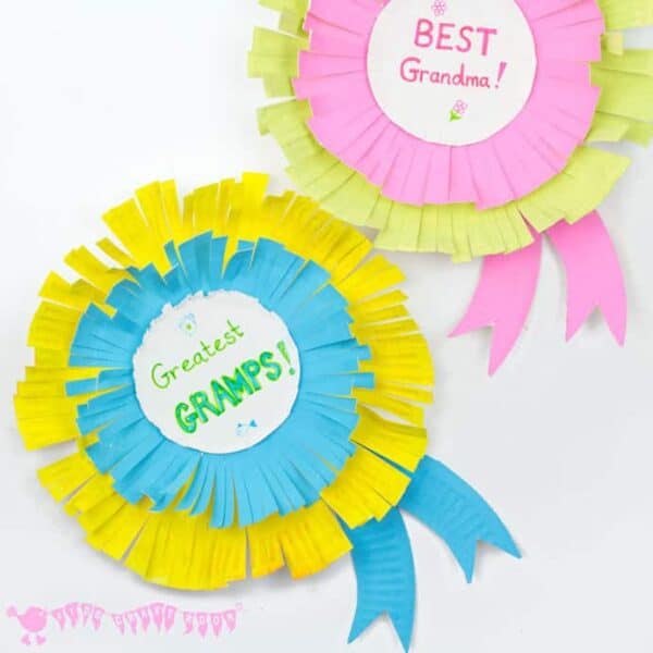 Grandparents Day Craft- Paper Plate Rosettes - Kids Craft Room