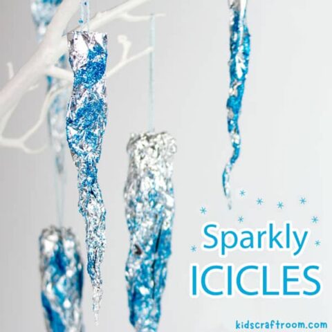 Stunning Sparkly Icicle Craft - Kids Craft Room