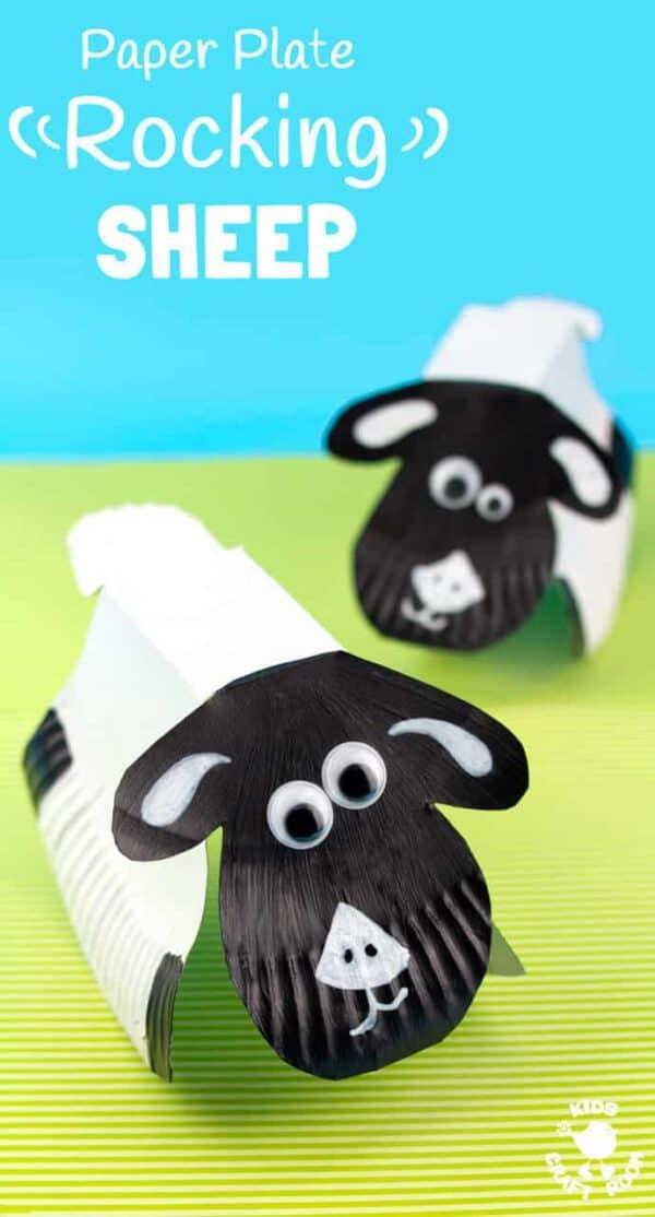 Rocking Paper Plate Sheep Craft - Kids Craft Room
