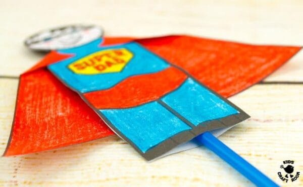 Flying Superhero Father's Day Craft - Kids Craft Room