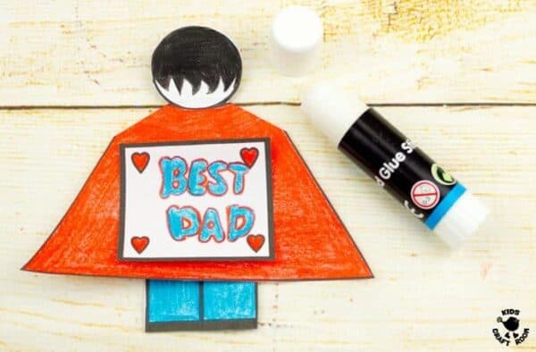 Flying Superhero Father's Day Craft - Kids Craft Room