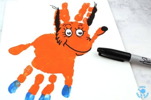 Fabulous Fox In Socks Handprint Craft - Kids Craft Room