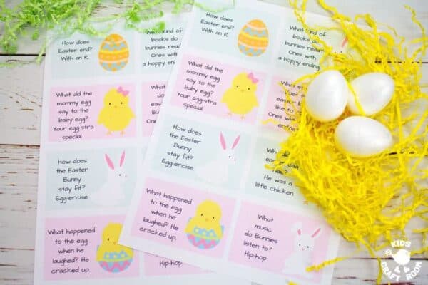Printable Easter Jokes Lunchbox Notes - Kids Craft Room