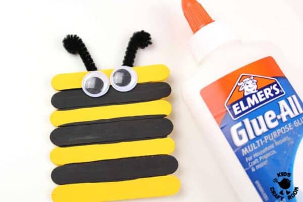 Cute Popsicle Stick Bee Craft - Kids Craft Room