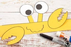 Cute and Fun Crab Hat Craft For Kids - Kids Craft Room
