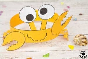 Cute and Fun Crab Hat Craft For Kids - Kids Craft Room