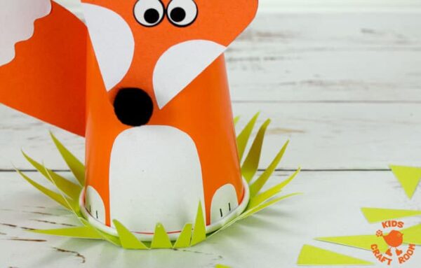 Cute Paper Cup Fox Craft For Kids - Kids Craft Room