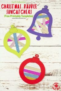 Christmas Bauble Suncatchers - Kids Craft Room
