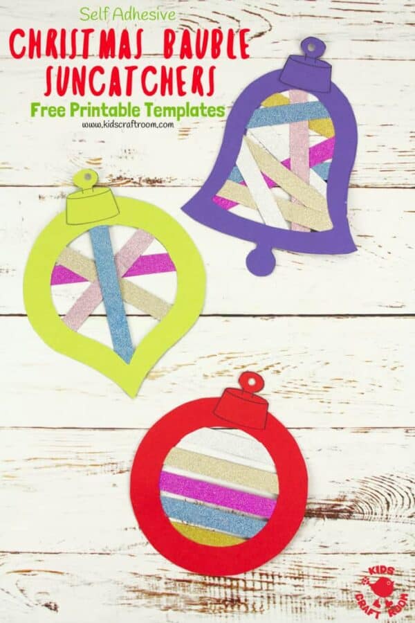 Christmas Bauble Suncatchers - Kids Craft Room
