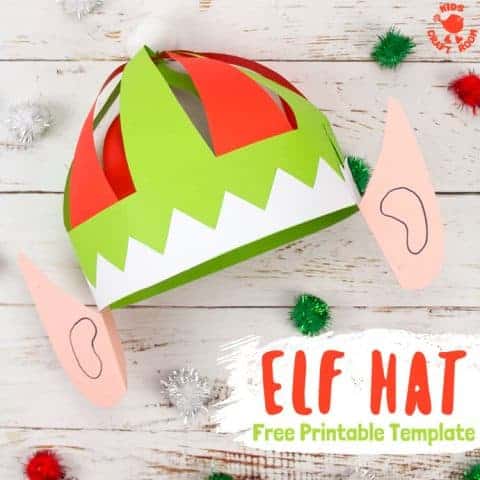 Paper Elf Hat - Kids Craft Room