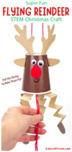 STEM Flying Reindeer Craft - Kids Craft Room