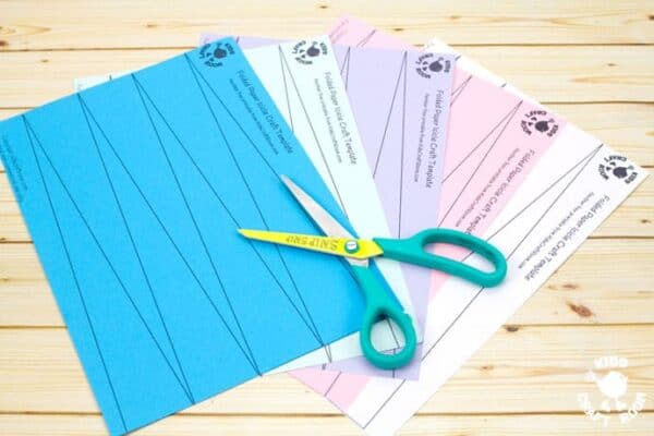 Fabulous Folded Paper Icicle Craft - Kids Craft Room