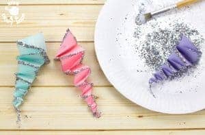 Fabulous Folded Paper Icicle Craft - Kids Craft Room
