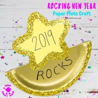 Rocking New Year Paper Plate Craft - Kids Craft Room