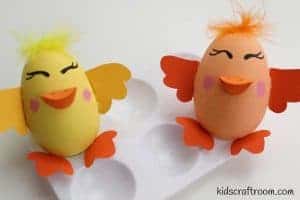 Bunny and Chick Egg Decorating Ideas - Kids Craft Room