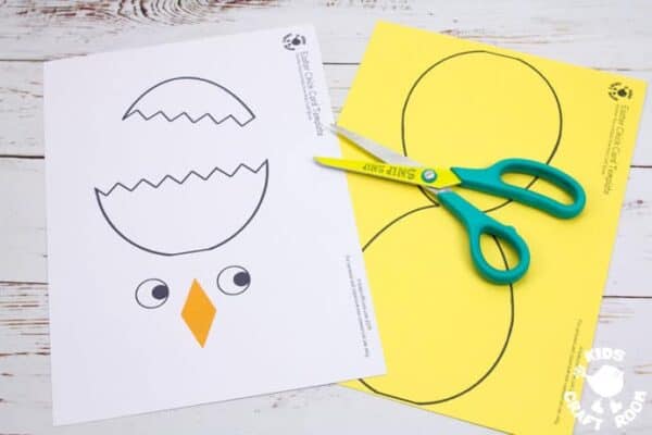 Hatching Chick Easter Card Craft - Kids Craft Room
