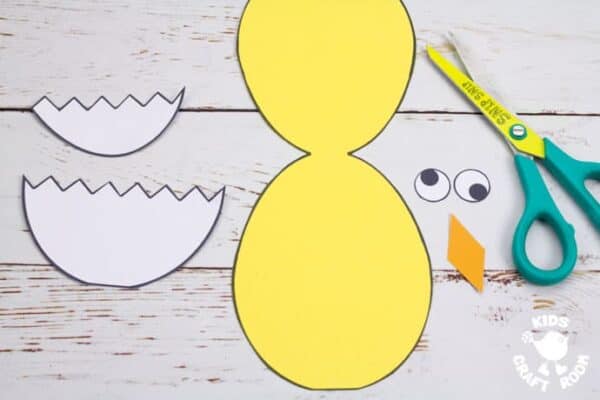 Hatching Chick Easter Card Craft - Kids Craft Room