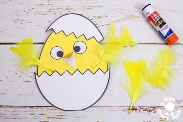 Hatching Chick Easter Card Craft - Kids Craft Room