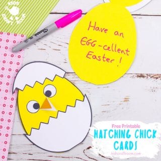 Hatching Chick Easter Card Craft - Kids Craft Room