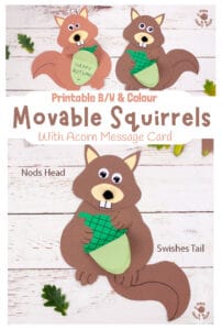 Easy Movable Squirrel Craft - Kids Craft Room