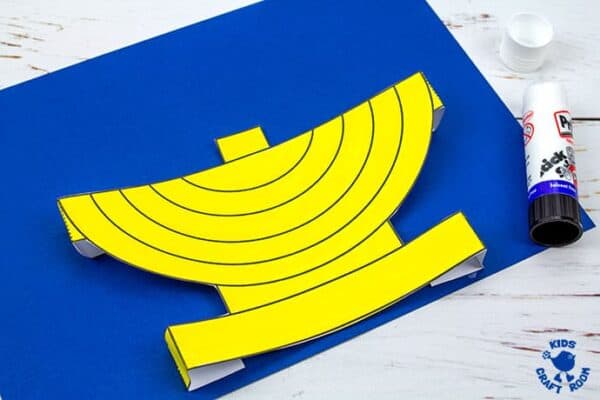 3D Hanukkah Menorah Craft With Printable Template - Kids Craft Room