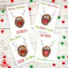 Funny Pun Reindeer Christmas Cards (Potato Printing Activity) - Kids ...
