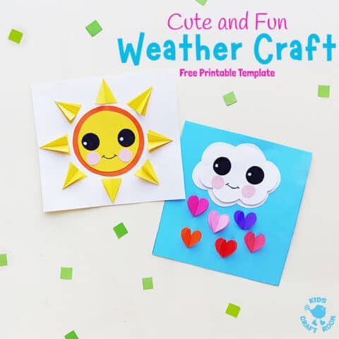 Cute and Fun Paper Weather Crafts - Kids Craft Room