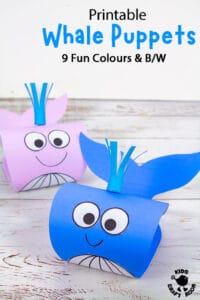 Whale Puppet Craft - Kids Craft Room