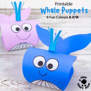 Whale Puppet Craft - Kids Craft Room