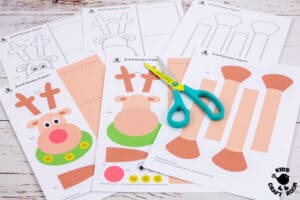 Reindeer Puppet Printable Craft - Kids Craft Room