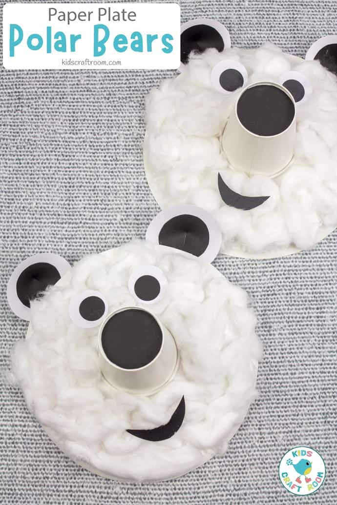 Paper Plate Polar Bear Craft - Kids Craft Room