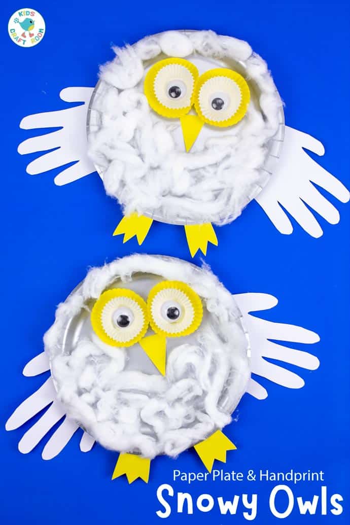 Paper Plate Snowy Owl Craft - Kids Craft Room