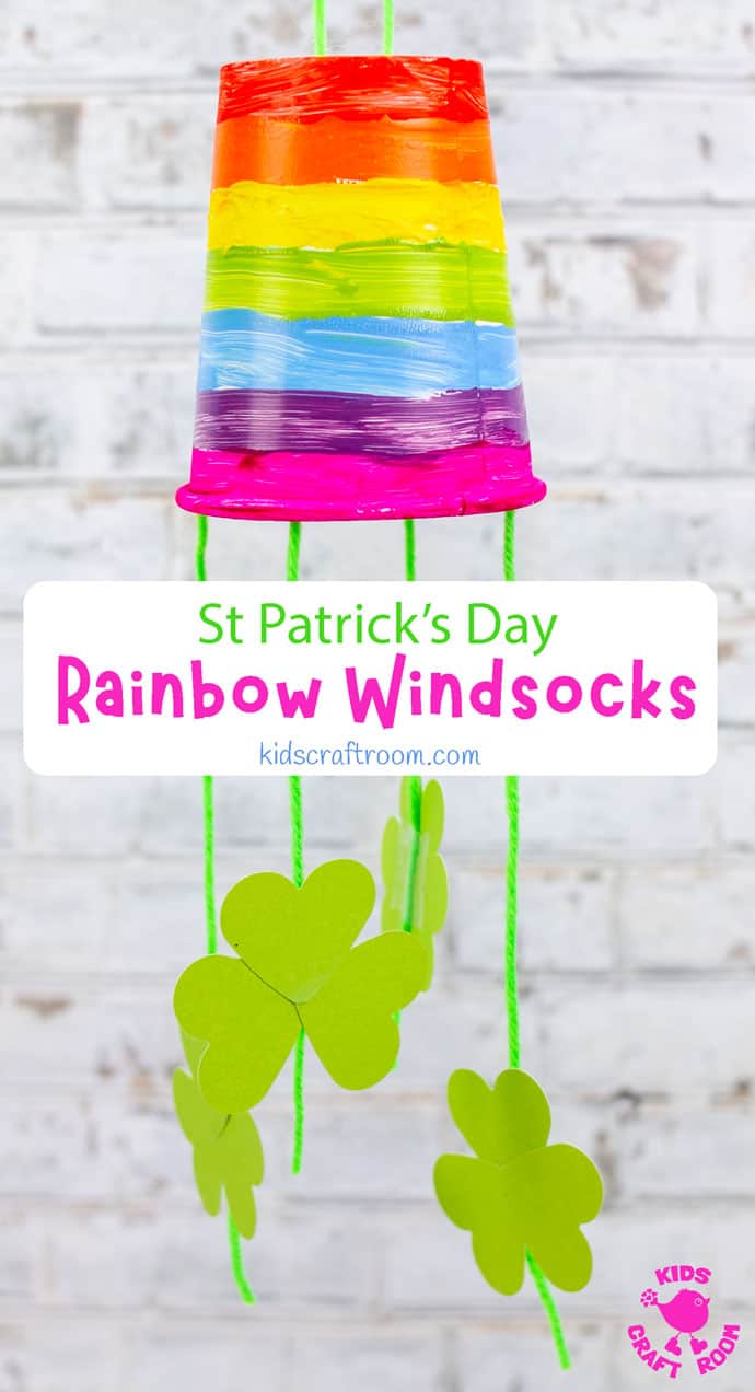 Paper Cup St Patrick's Day Windsock Craft - Kids Craft Room