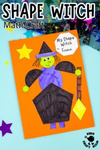 Shape Witch - Math Halloween Craft - Kids Craft Room