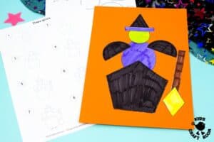 Shape Witch - Math Halloween Craft - Kids Craft Room