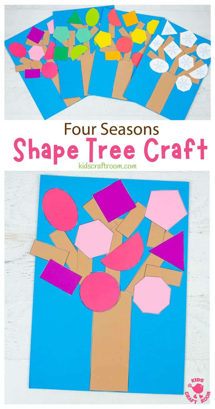 Four Seasons Shape Tree Craft - Kids Craft Room