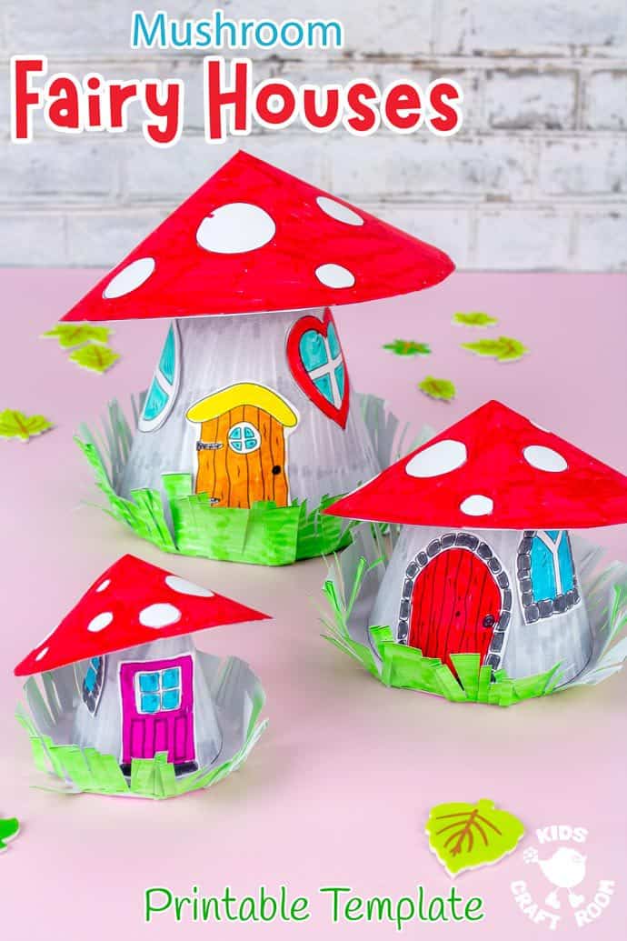 Mushroom Fairy House Craft - Kids Craft Room