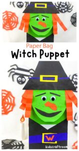 Paper Bag Witch Puppet - Kids Craft Room