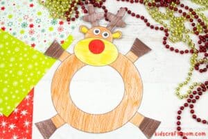 Reindeer Wreath Craft - Kids Craft Room