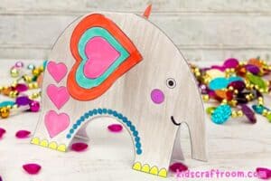 Valentine Elephant Craft - Kids Craft Room