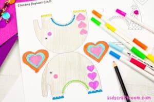 Valentine Elephant Craft - Kids Craft Room